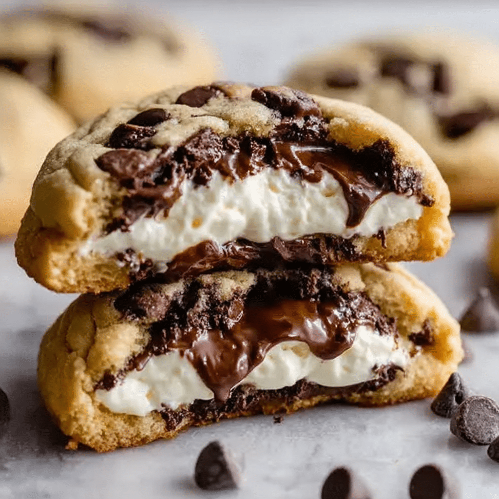 Cheesecake Stuffed Chocolate Chip Cookies